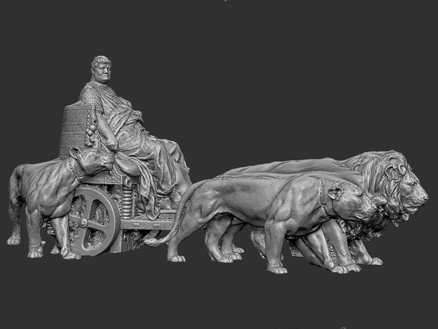 3d model neron statue 16k