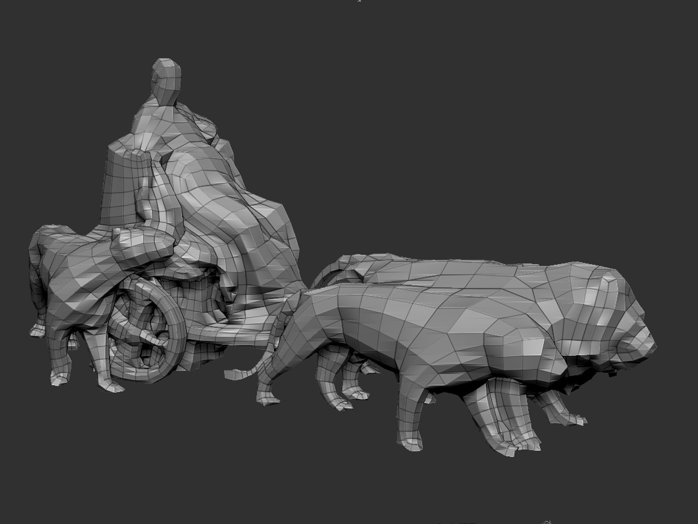 3d Model Neron Statue 16k