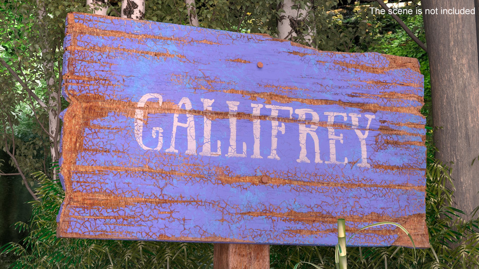 Old Rustic Wooden Road Sign 3D Model - TurboSquid 2112325