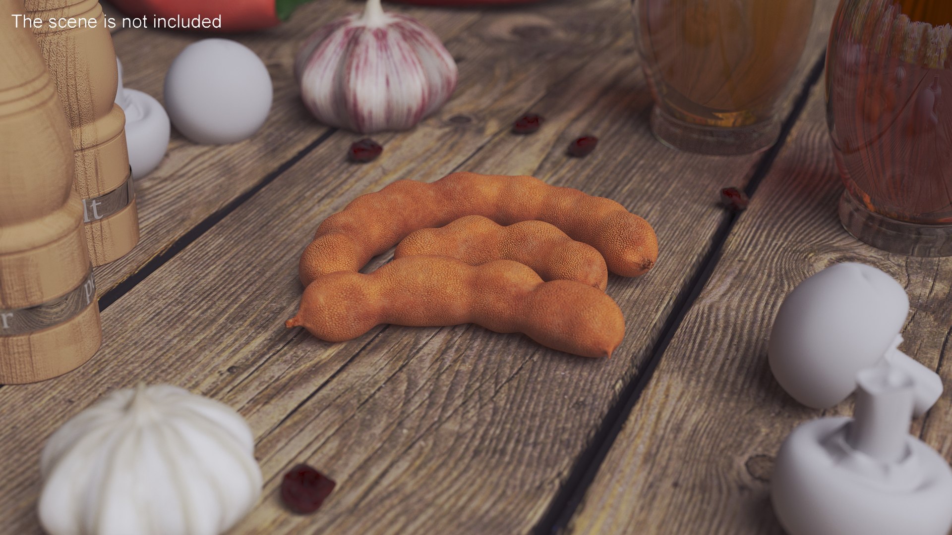 3D Whole Tamarind Tropical Fruits - TurboSquid 2120467