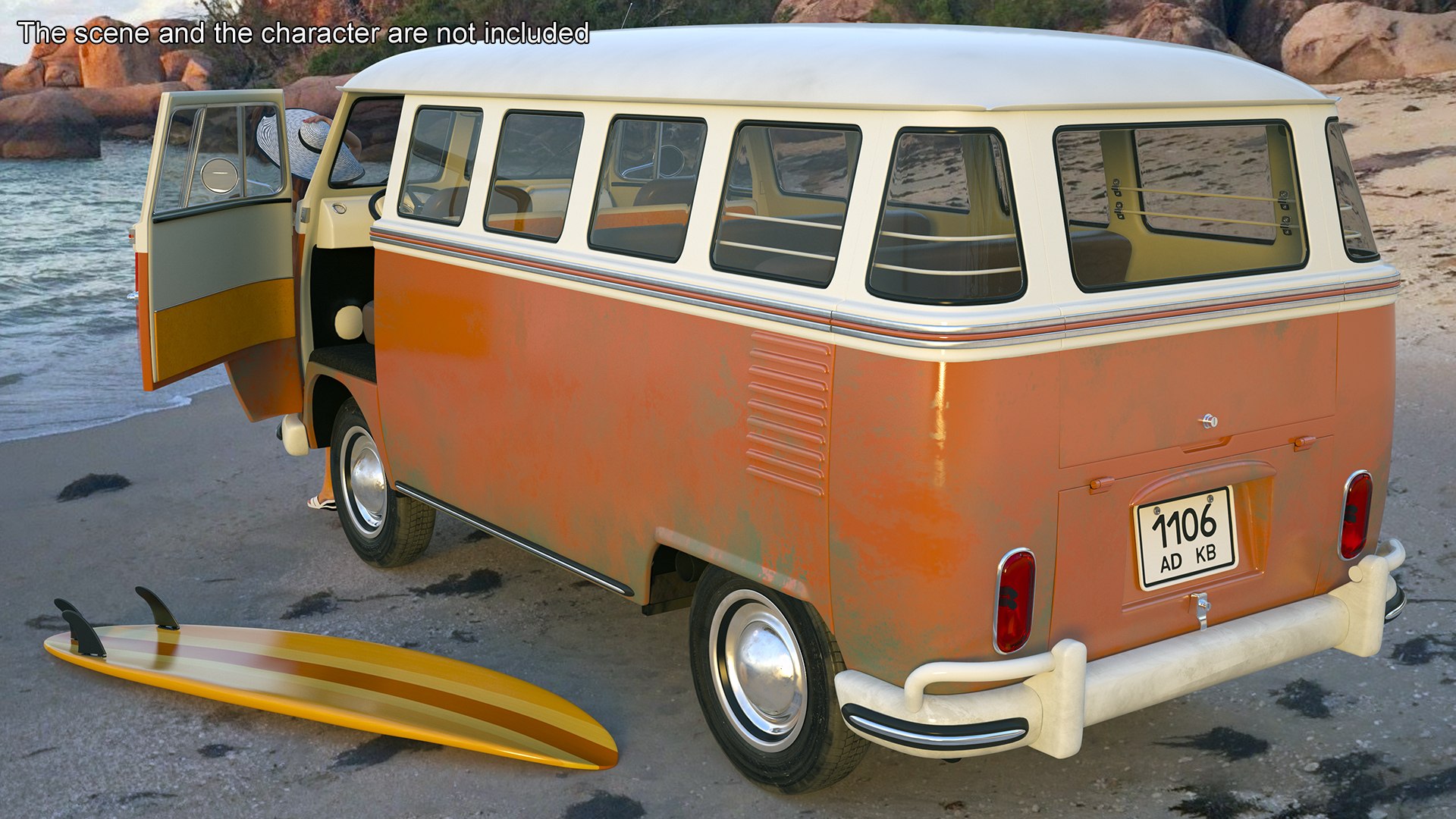 Classic Volkswagen Type 2 Bus Simple Interior 3D - TurboSquid 2261421