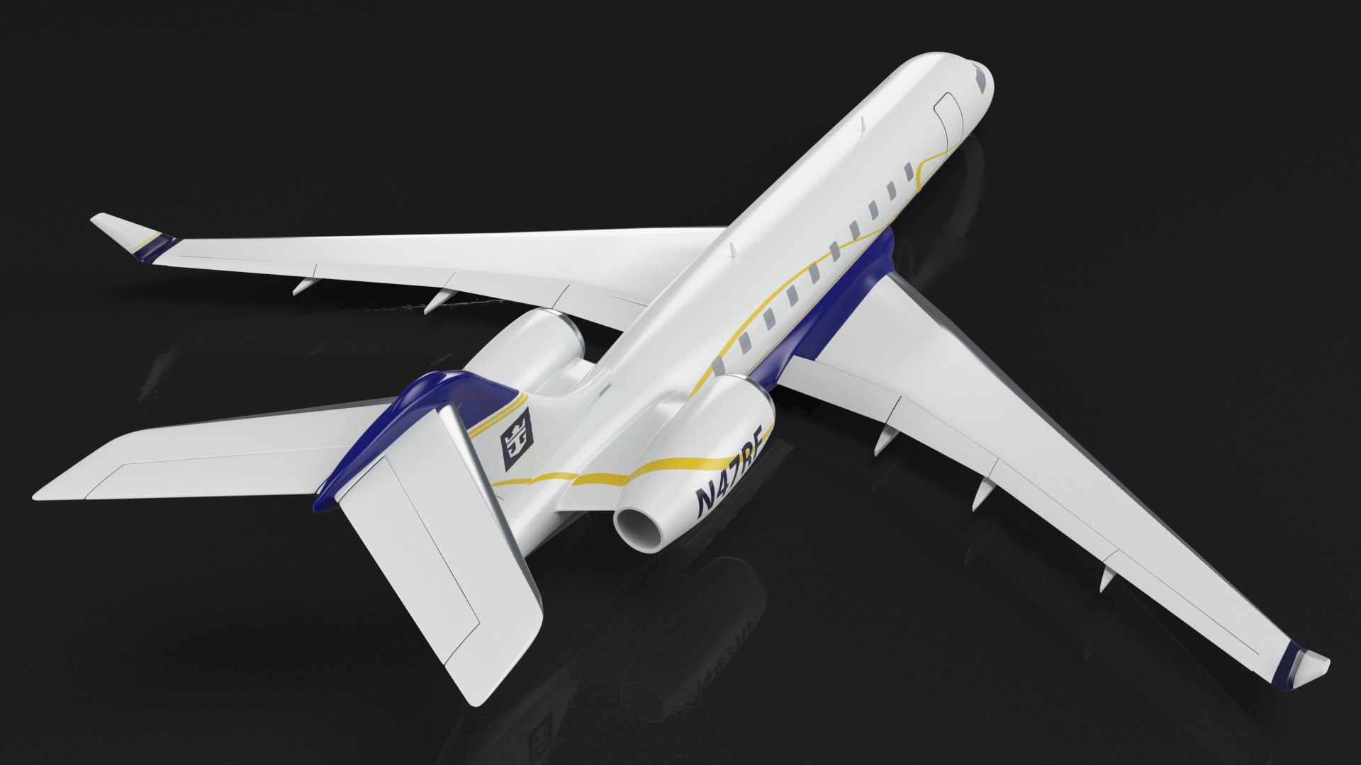 3D Bombardier Global 6000 Scale Model - TurboSquid 1766257