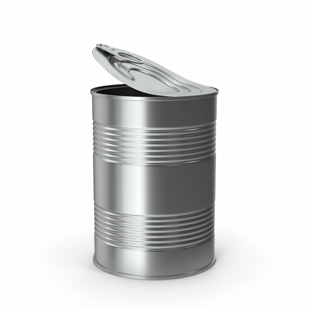 Opened Tin Can 3D Model - TurboSquid 2215338