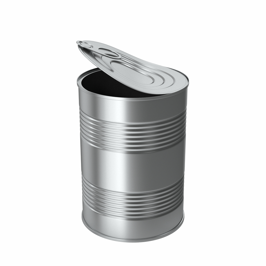 Opened Tin Can 3D Model - TurboSquid 2215338
