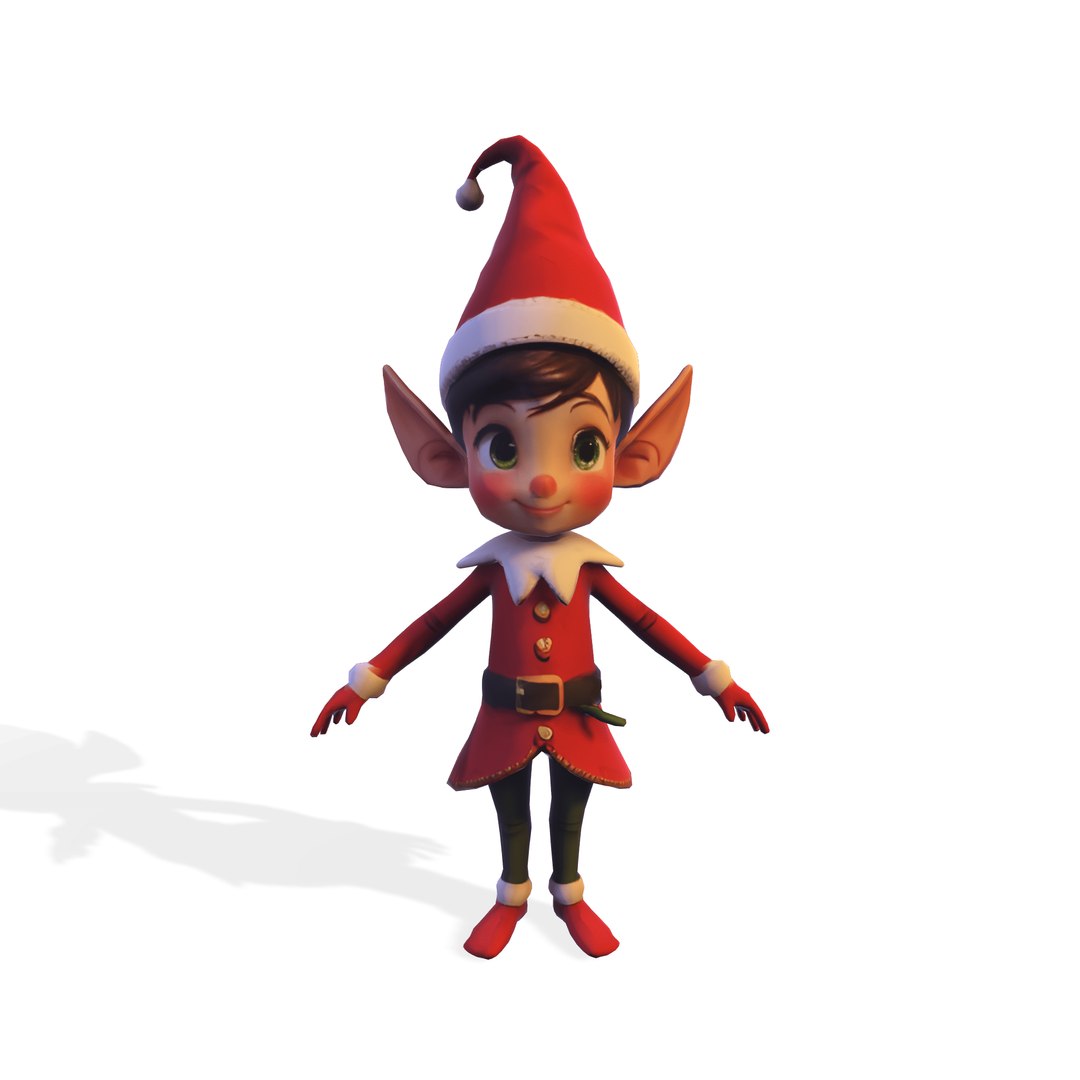 3D Model Jolly Elf The Festive Spirit - TurboSquid 2323940