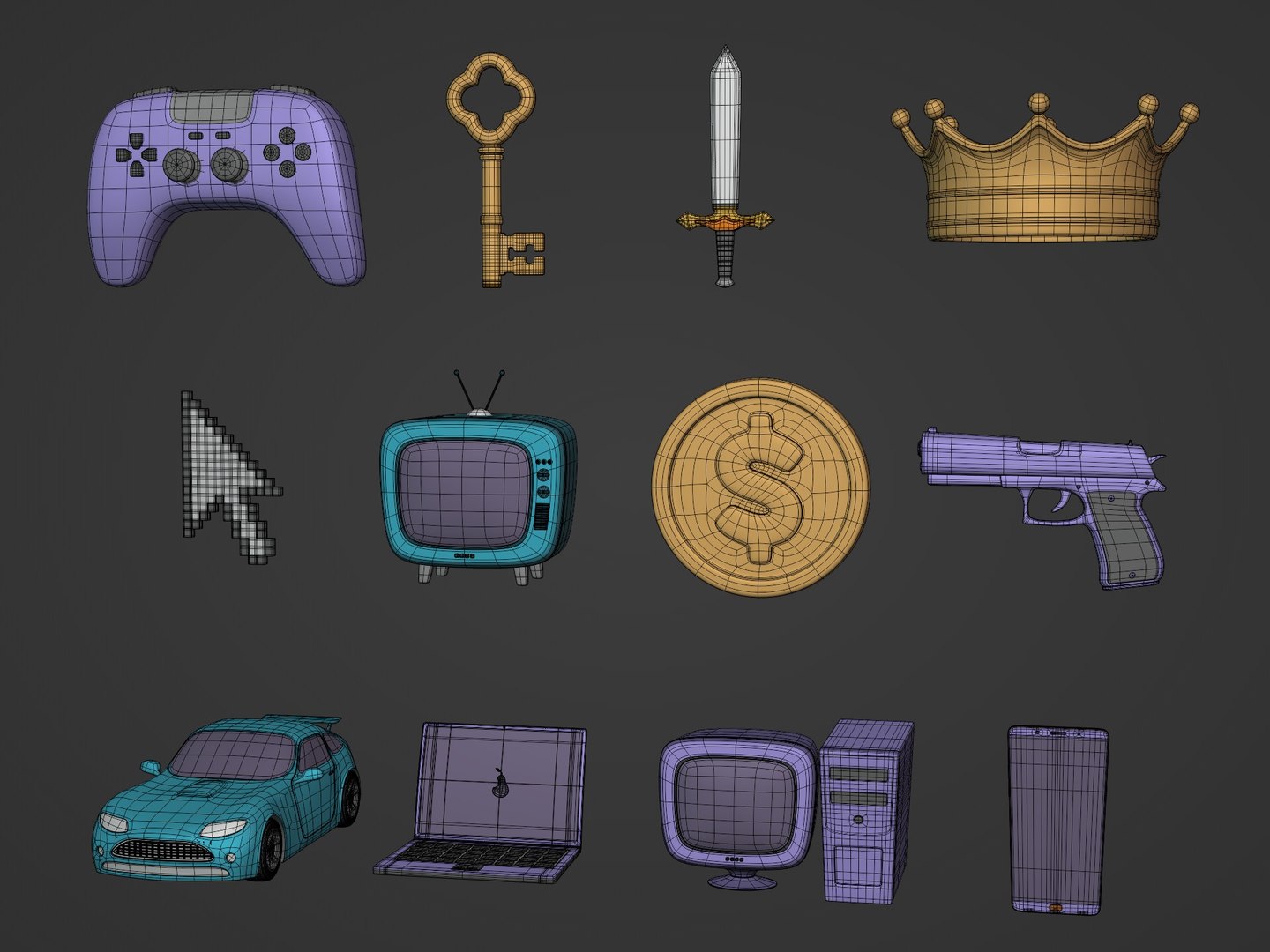 3D model Video Games Cartoon Pack - TurboSquid 1963036