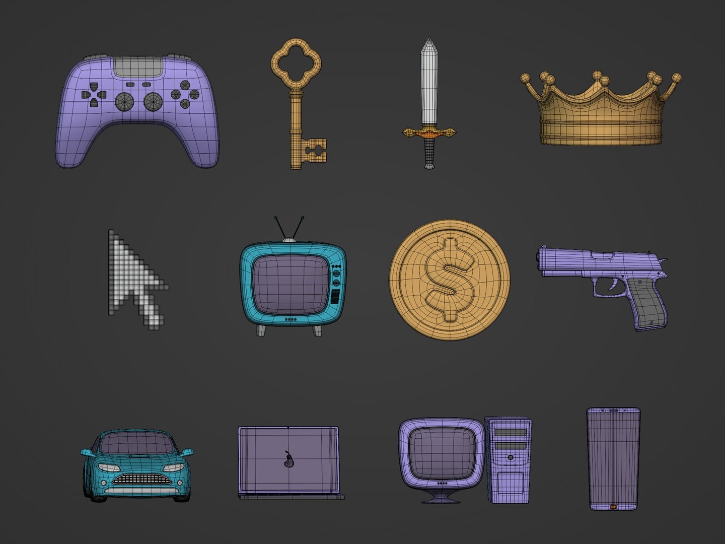 3D Model Video Games Cartoon Pack - TurboSquid 1963036