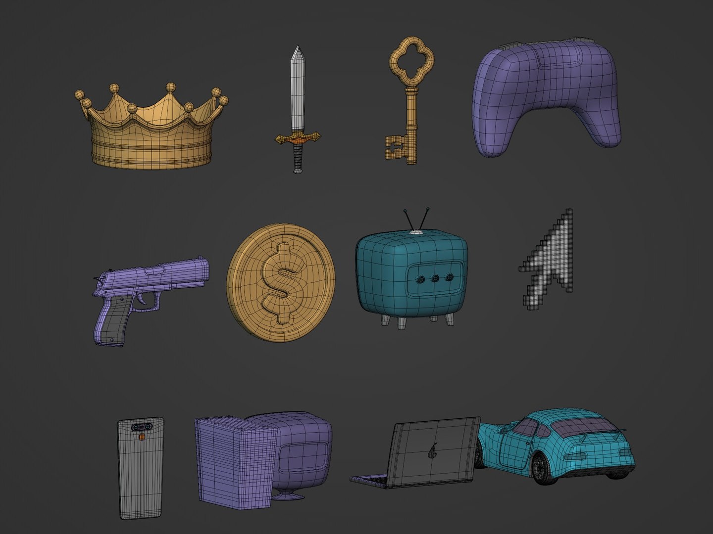 3D model Video Games Cartoon Pack - TurboSquid 1963036