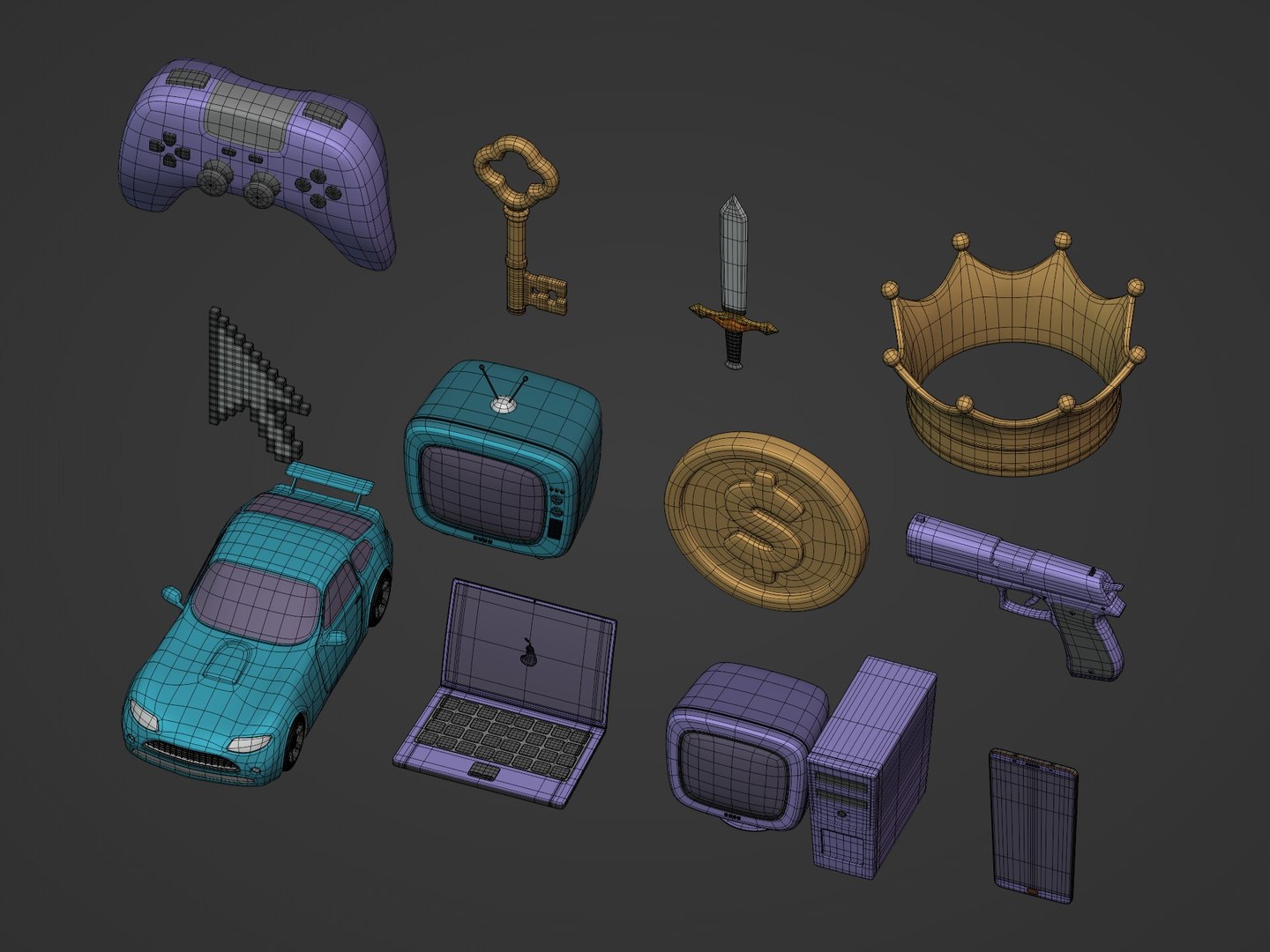 3D model Video Games Cartoon Pack - TurboSquid 1963036