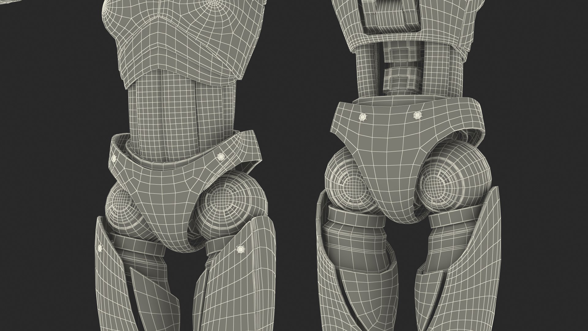 3D Cyborg Female Rigged for Cinema 4D model - TurboSquid 2111498