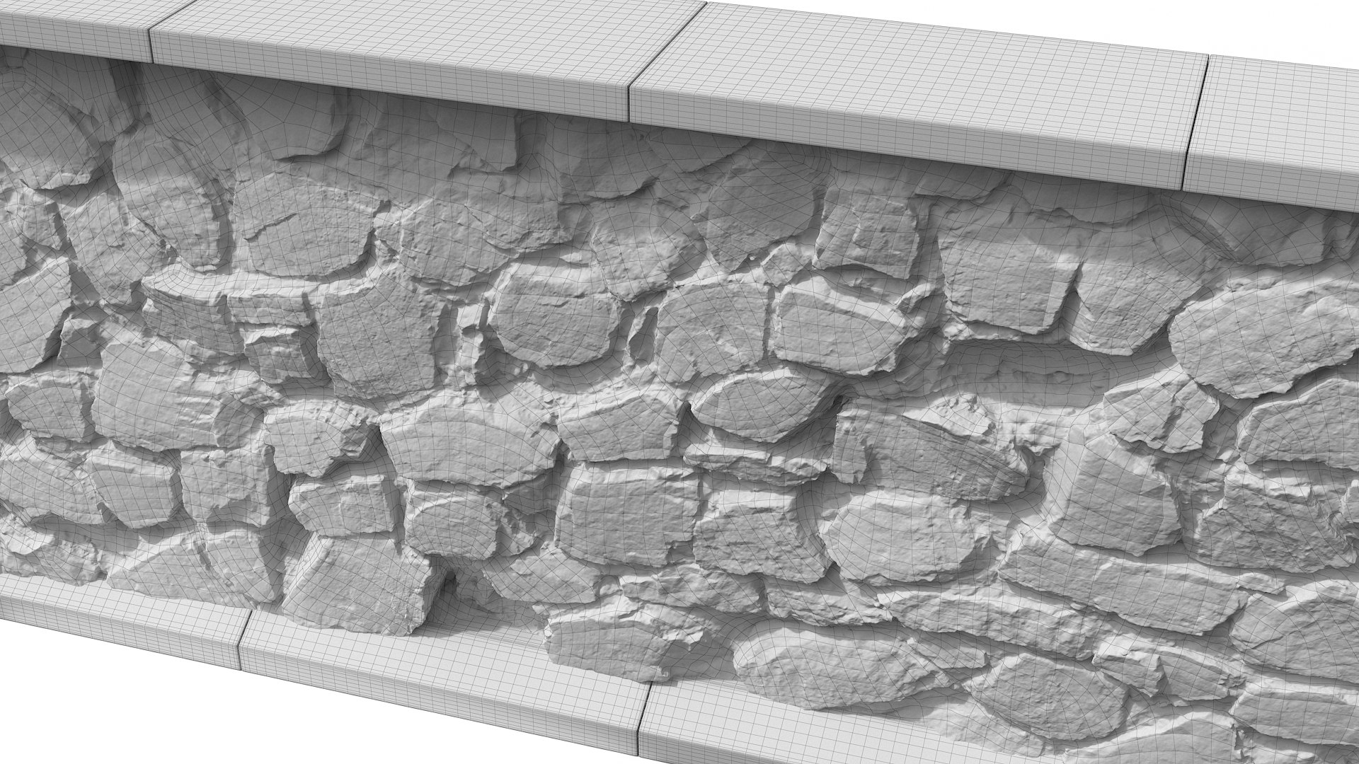 3D Model Granite Wall - TurboSquid 1426819