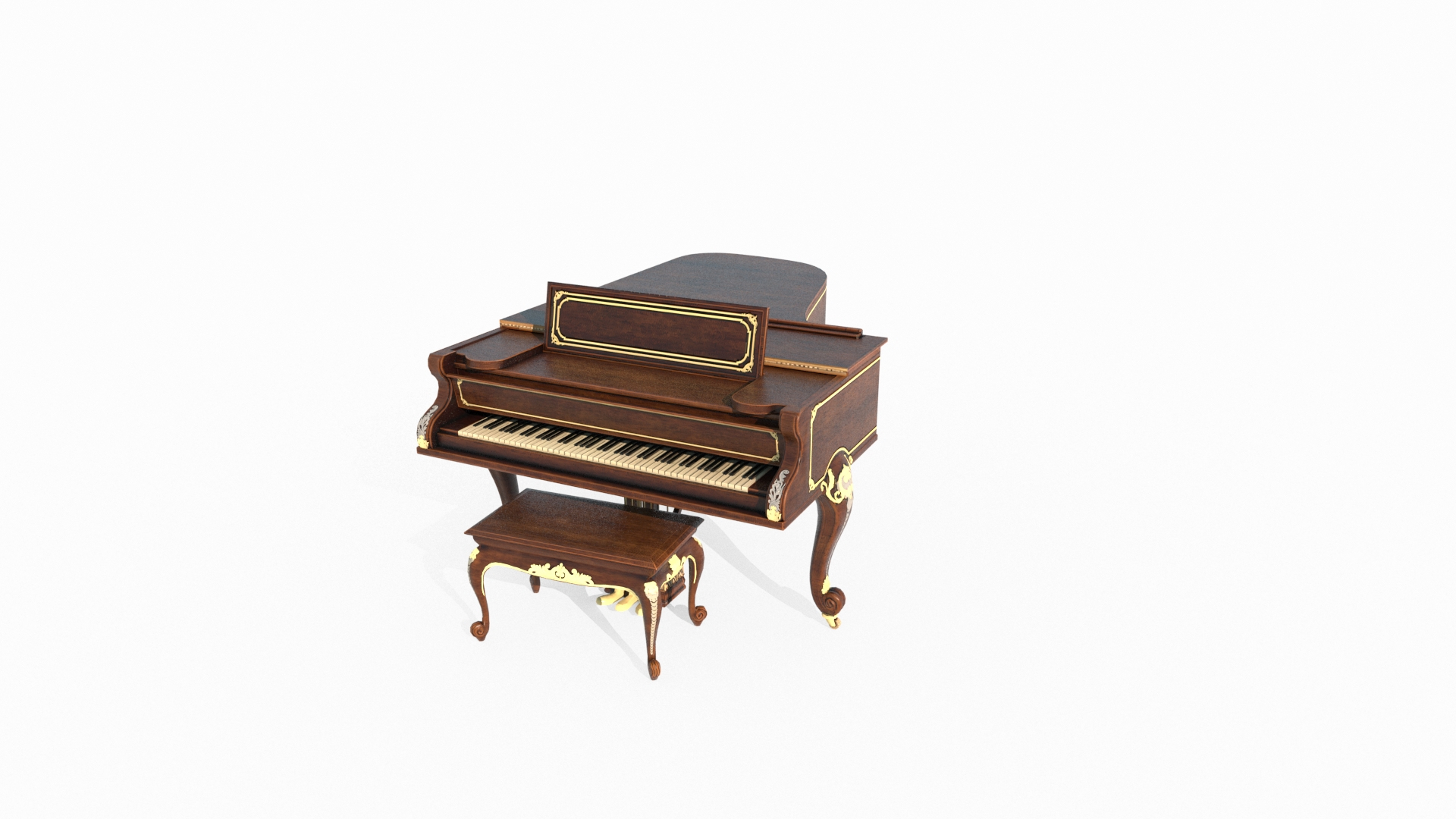 3D Modern Musical Instrument Classical Piano Model - TurboSquid 2398104