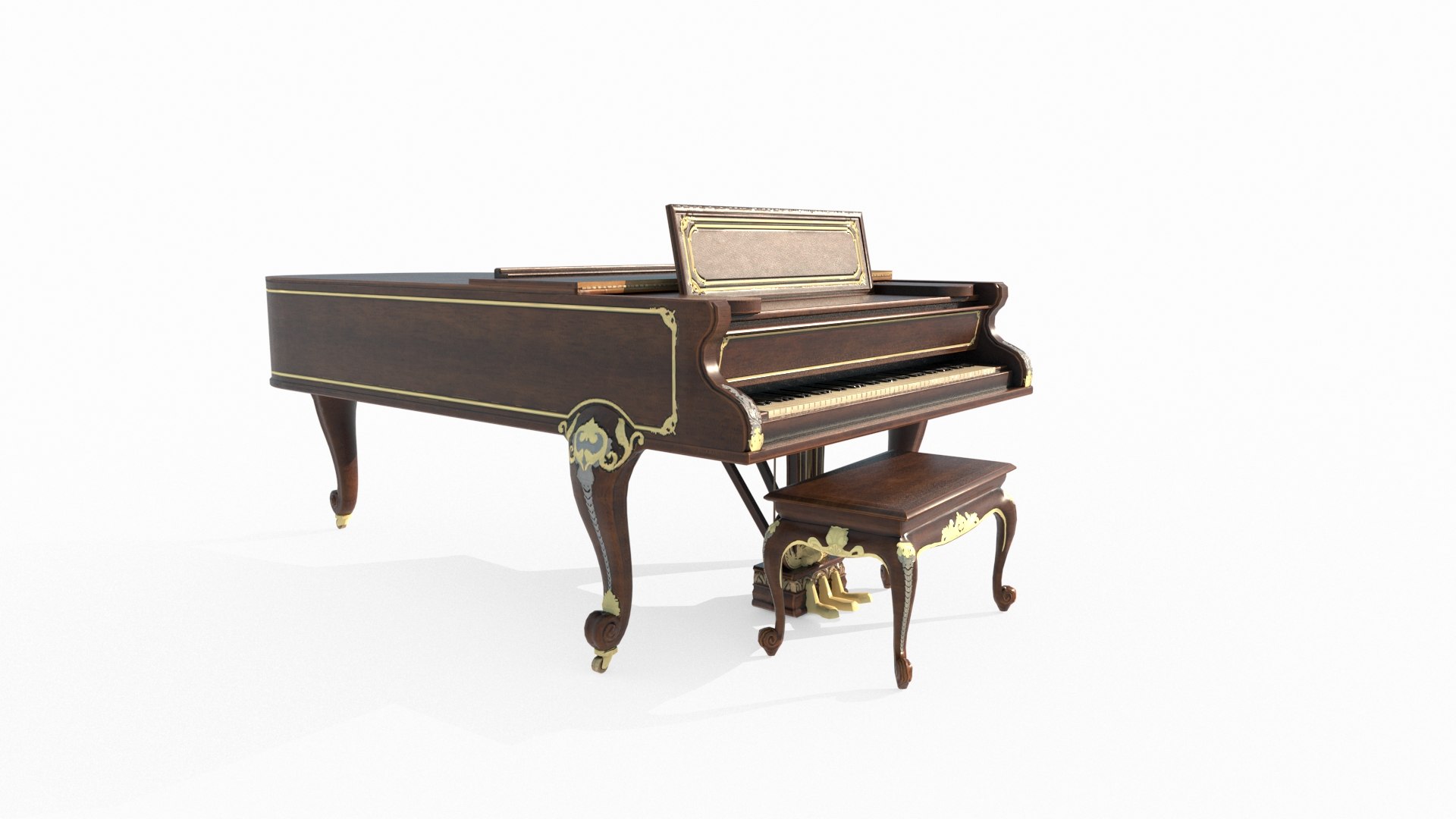 3D Modern Musical Instrument Classical Piano Model - TurboSquid 2398104