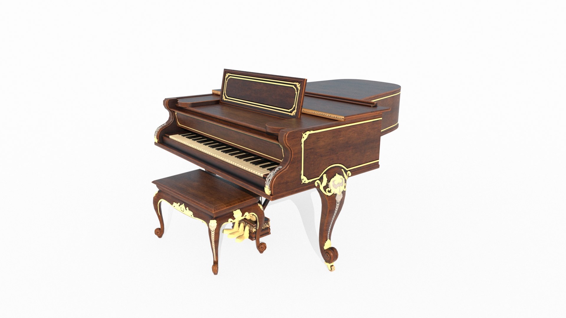 3D Modern Musical Instrument Classical Piano Model - TurboSquid 2398104