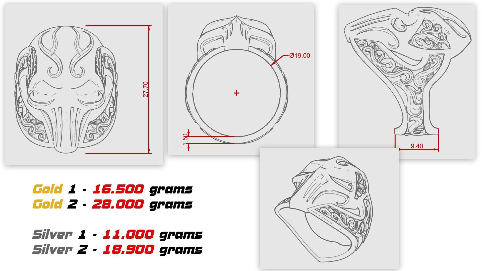 3D Jewellery Silver Ring Mask Model - TurboSquid 1341415