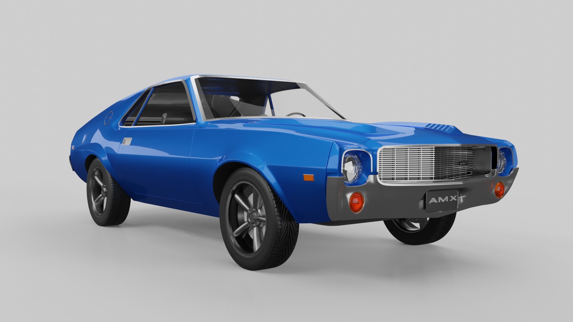 1968 Amc Amx 3D Model - TurboSquid 1495363