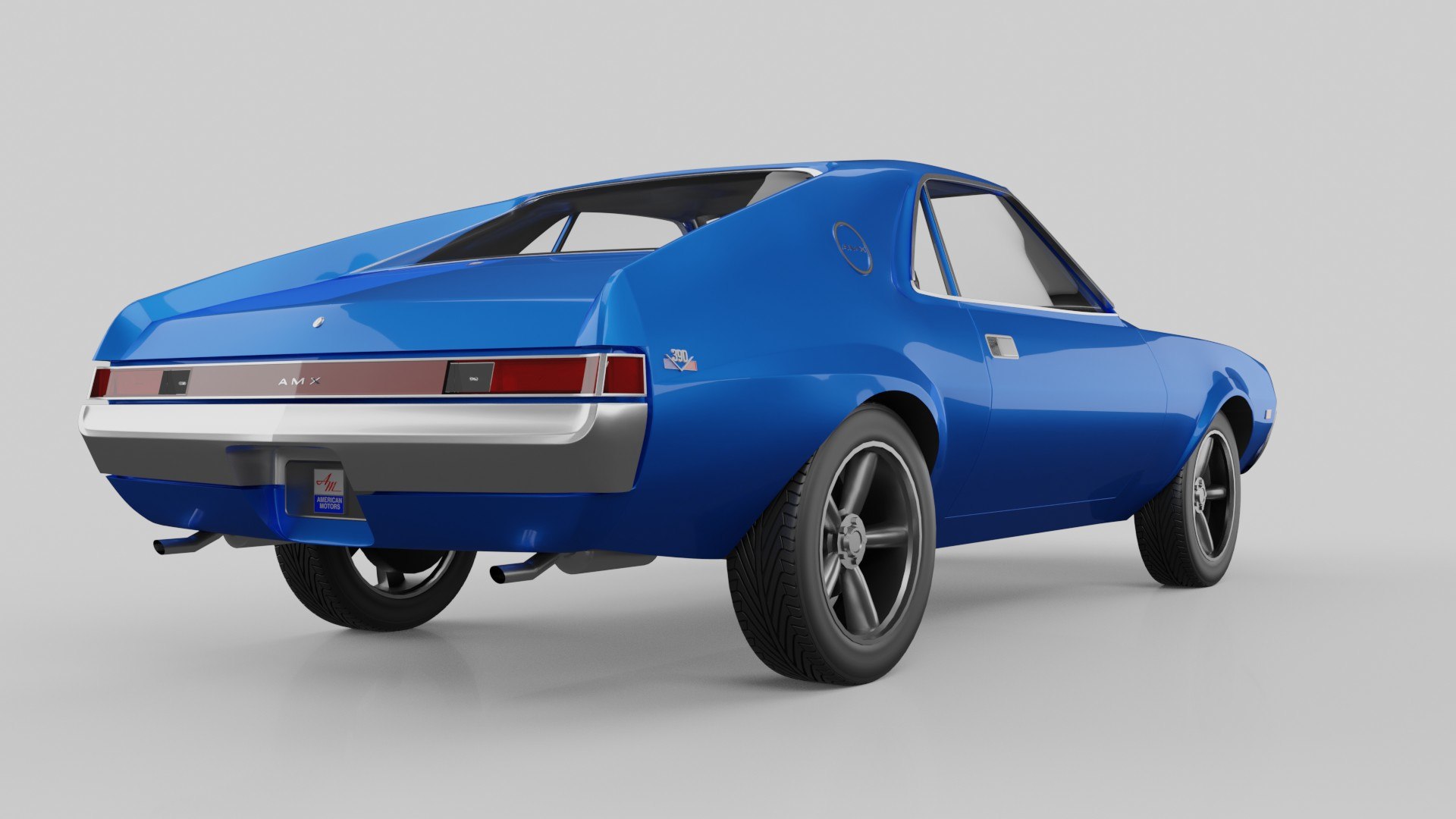 1968 Amc Amx 3D Model - TurboSquid 1495363