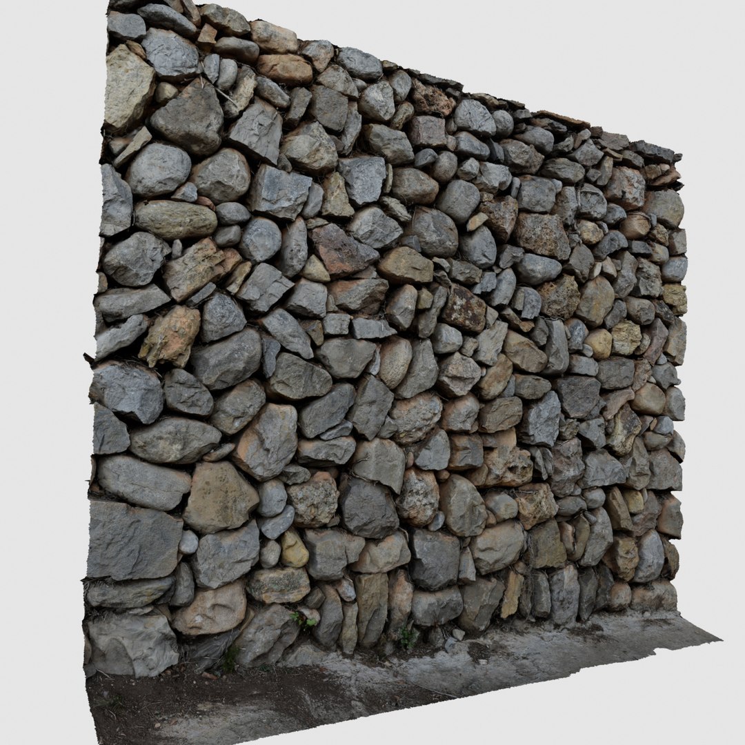 3D model scan pebbles wall - TurboSquid 1534136
