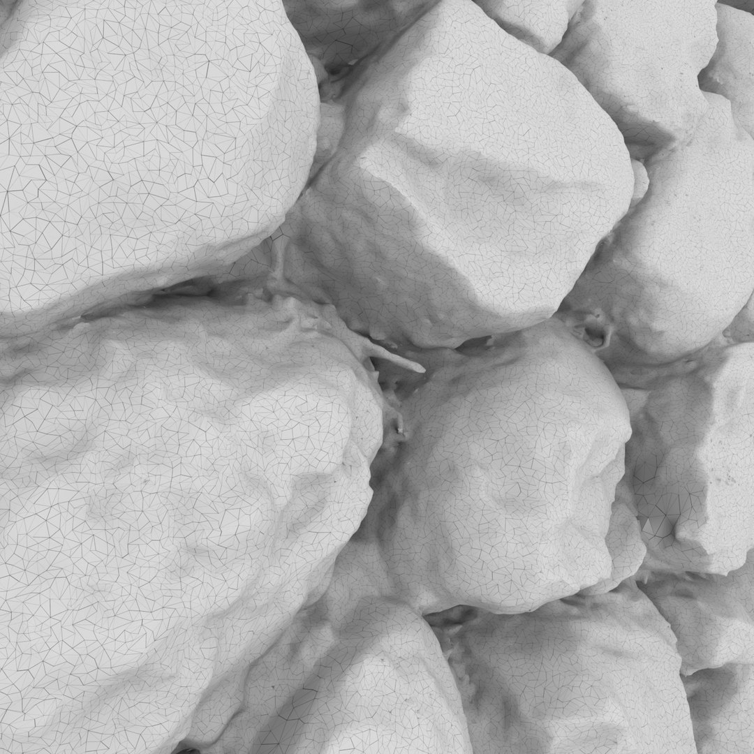 3D model scan pebbles wall - TurboSquid 1534136