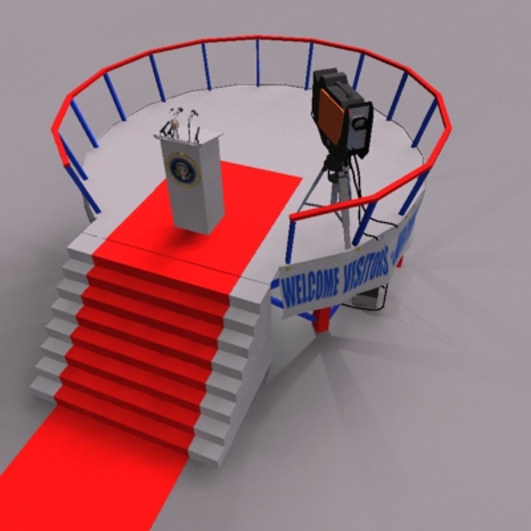 3d Special Events Podium Model