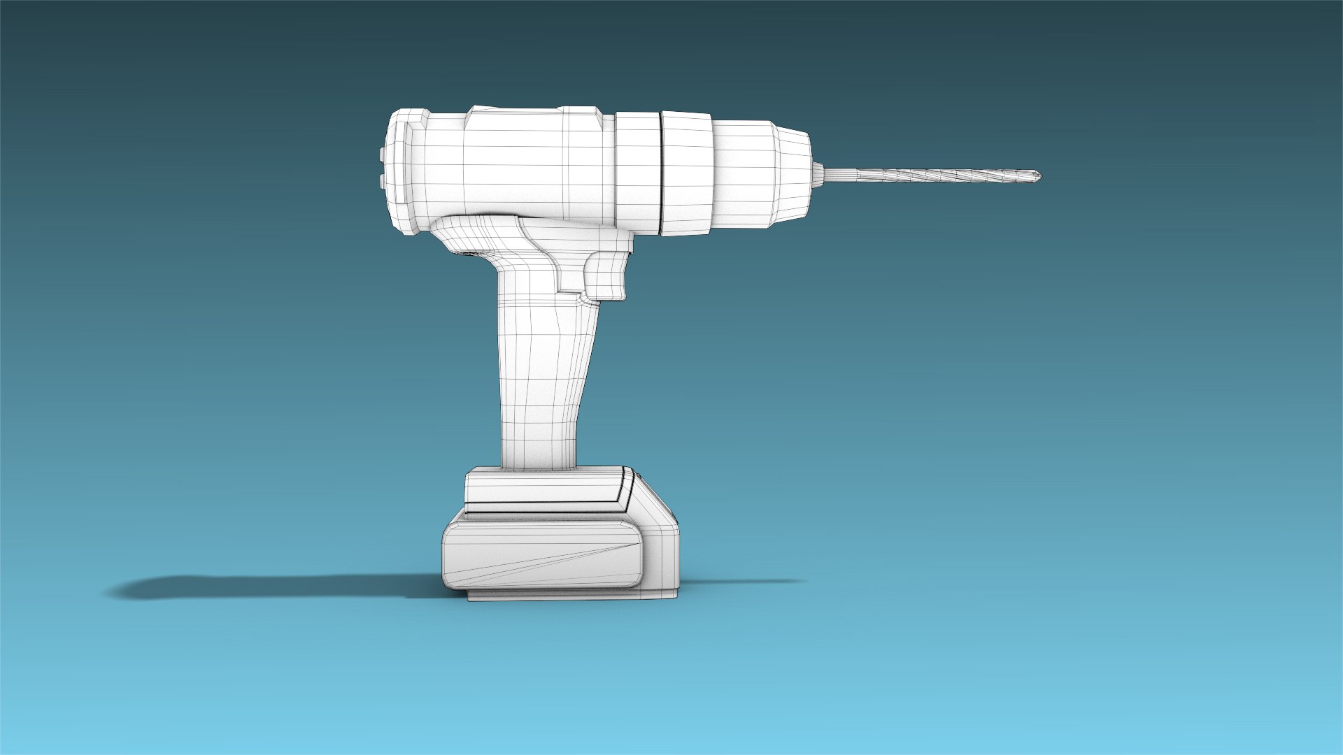Low-poly Drill 3D Model - TurboSquid 1633089