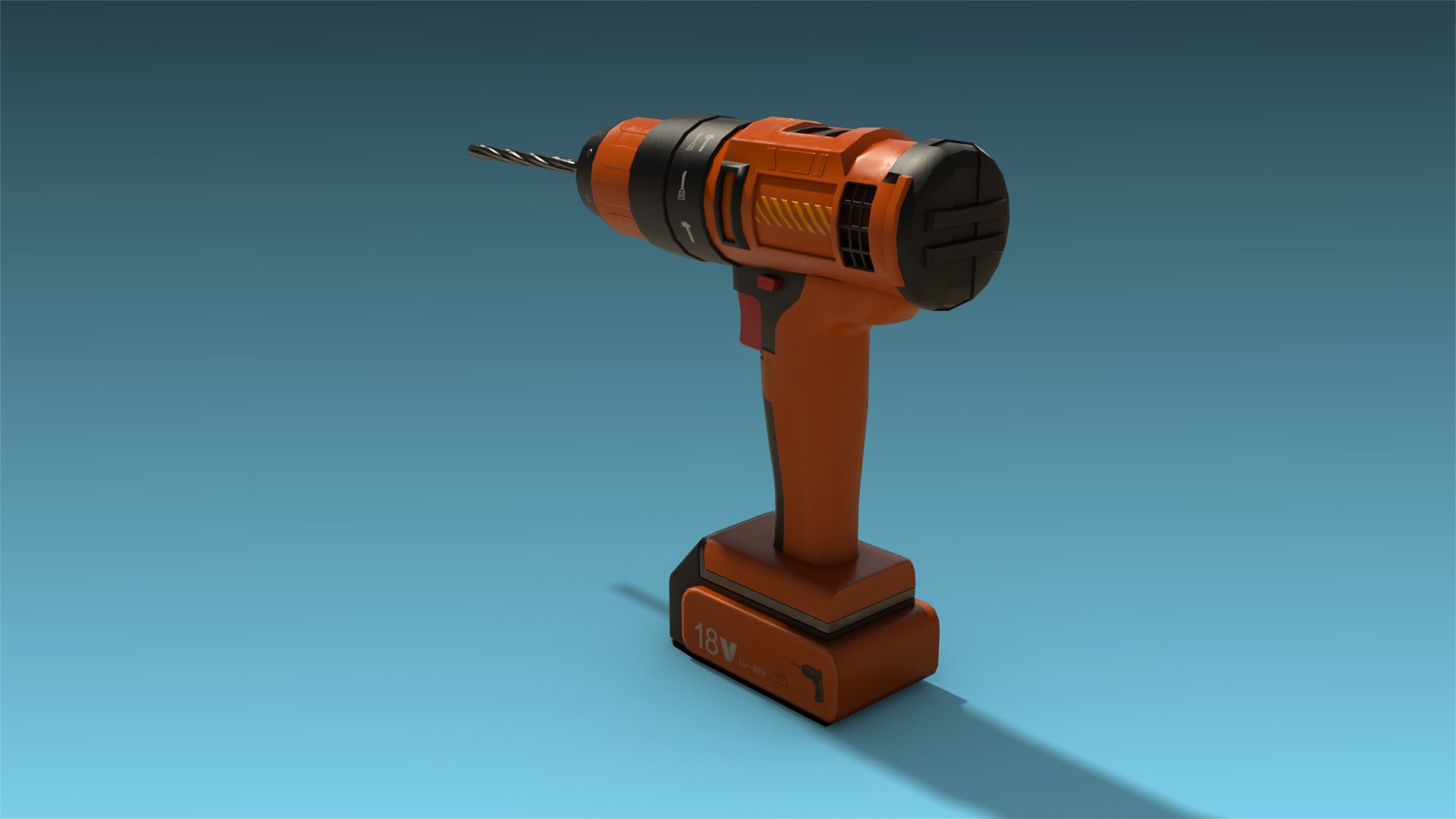 Low-poly Drill 3D Model - TurboSquid 1633089
