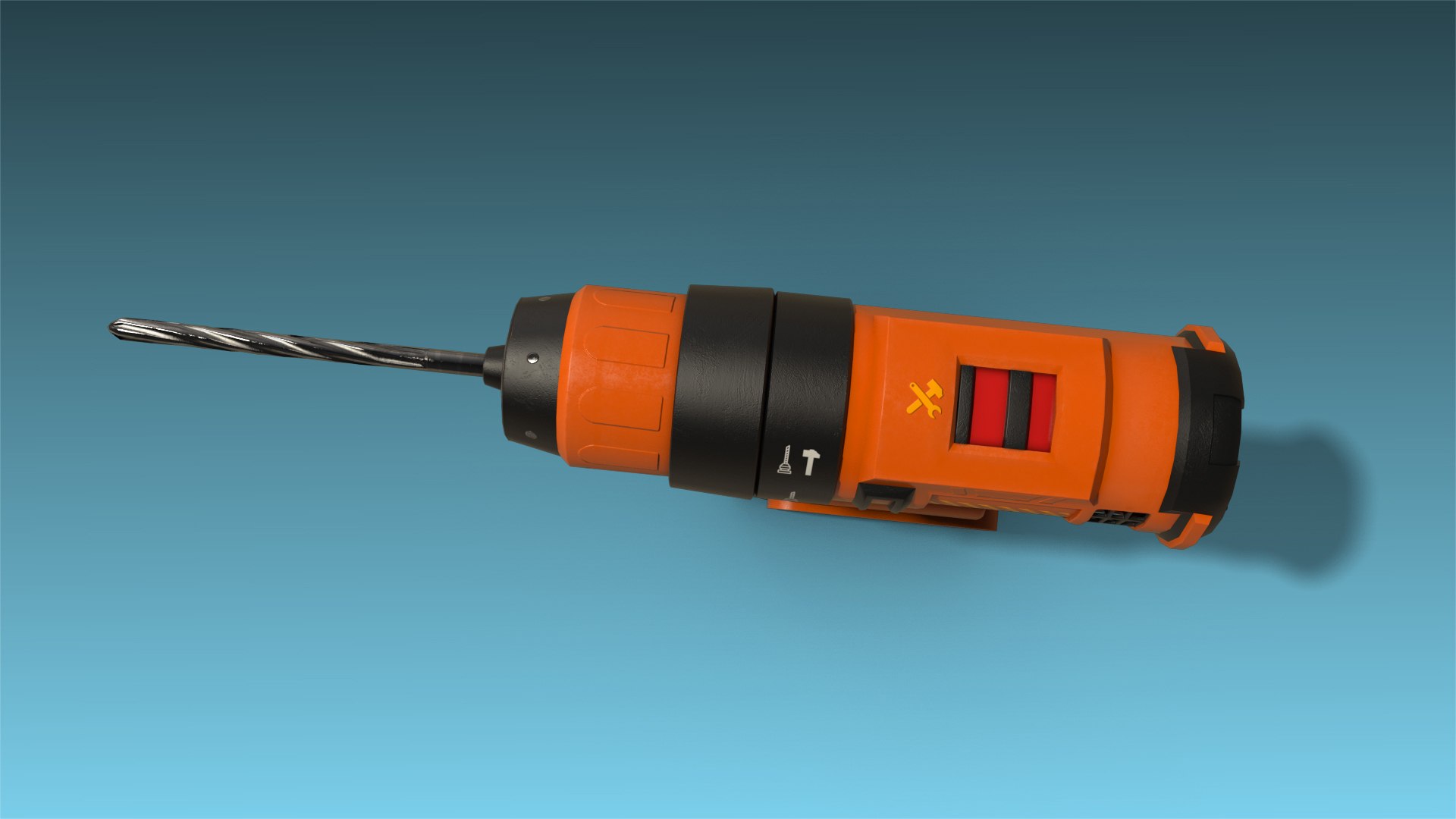 Low-poly Drill 3D Model - TurboSquid 1633089