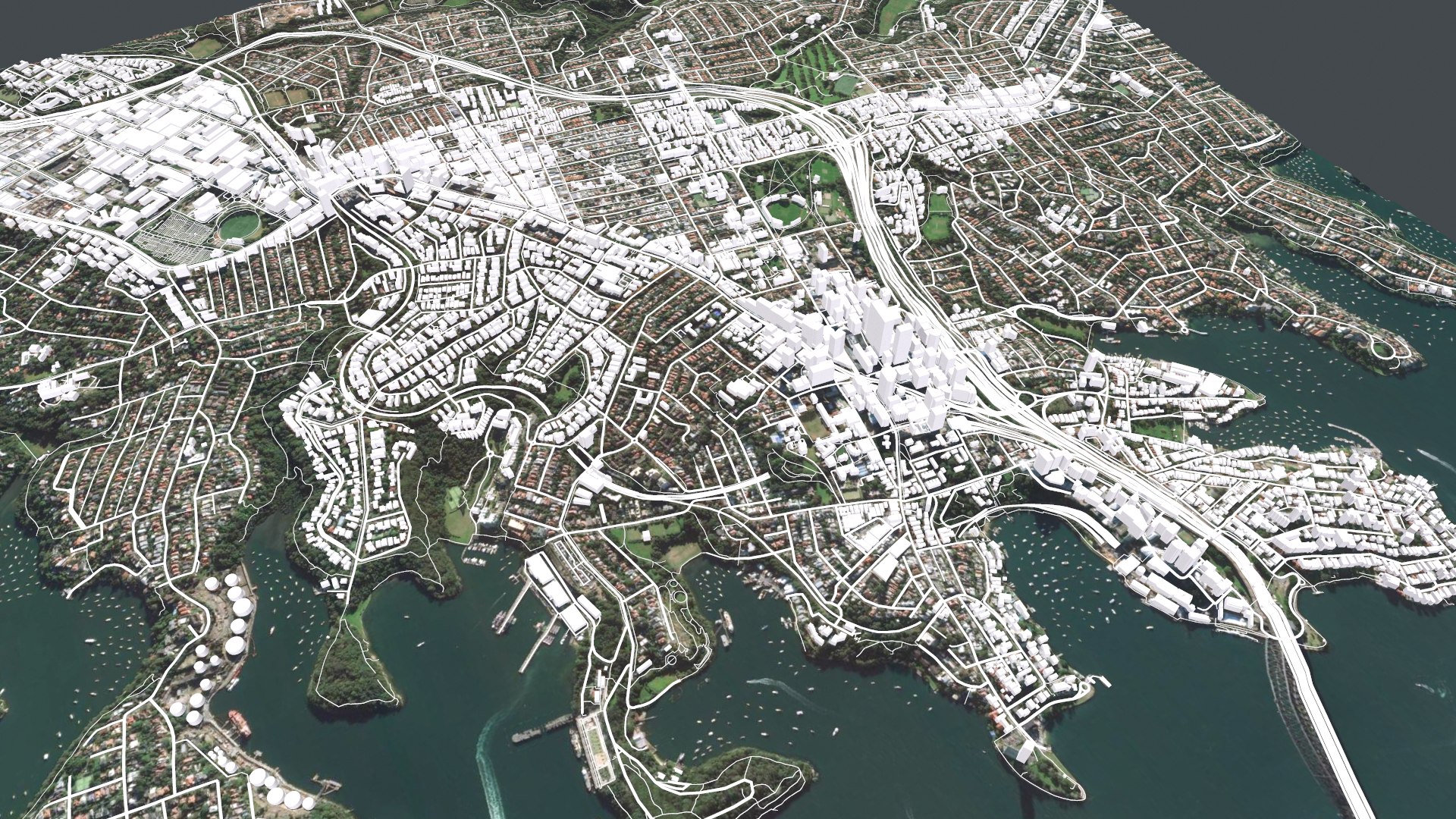 3D Model Cityscape North Sydney Australia - TurboSquid 1911113