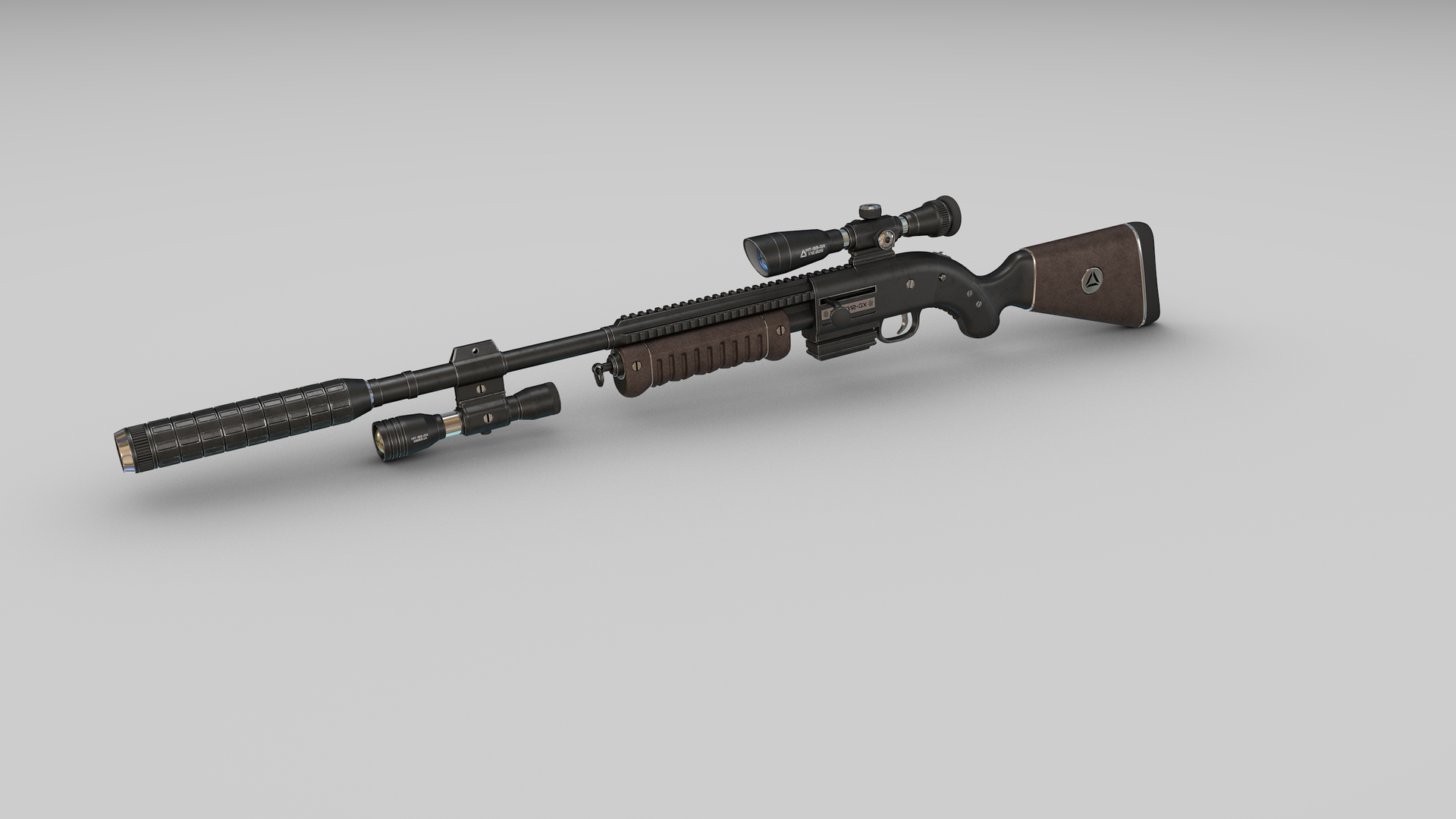 Sniper Rifle 02 3D model - TurboSquid 1990308