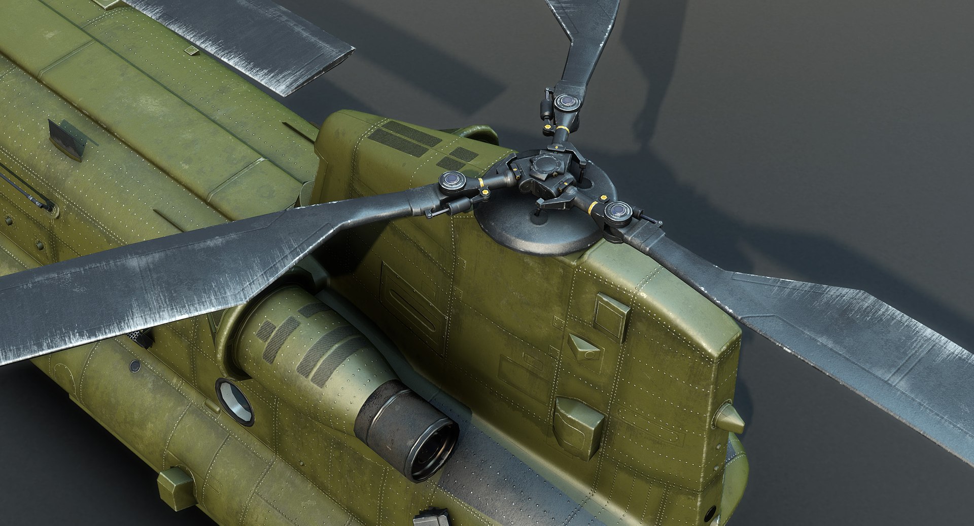 3D Low-poly Military Helicopter Ch-47 Chinook | 1144900 | TurboSquid
