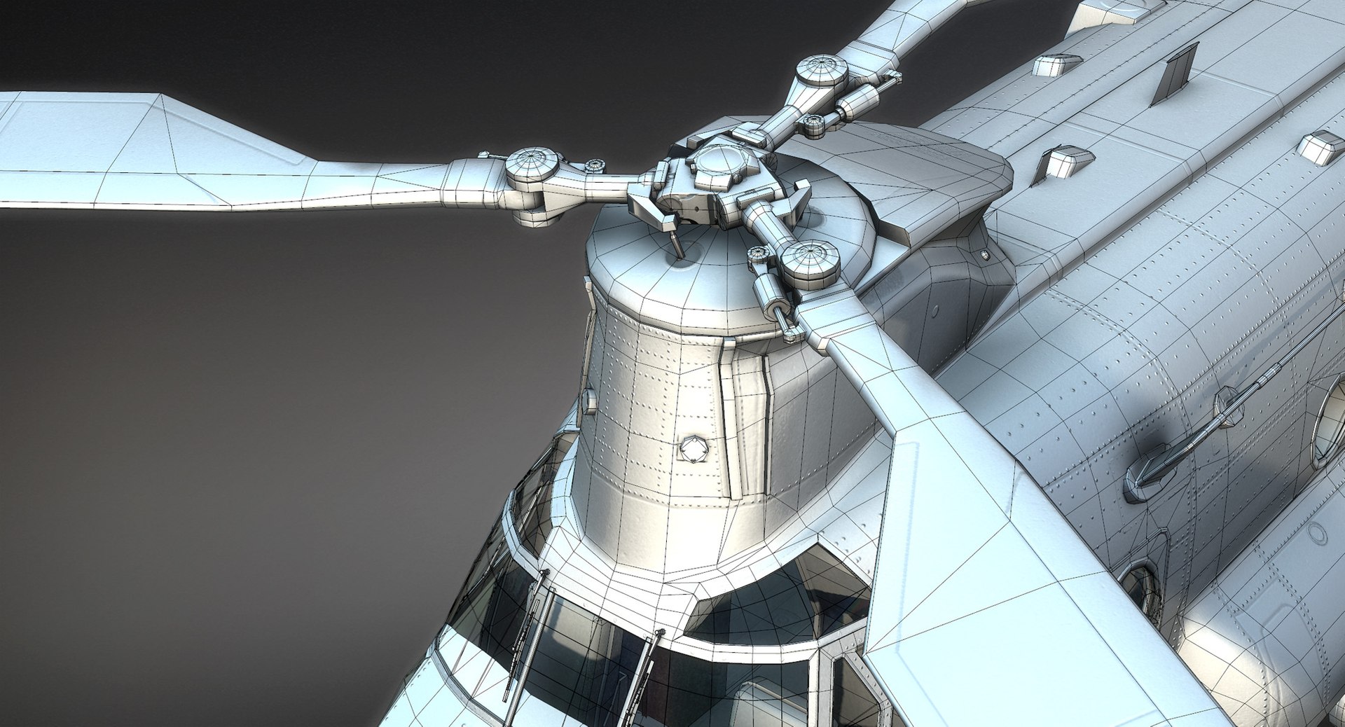 3D low-poly military helicopter ch-47 chinook | 1144900 | TurboSquid