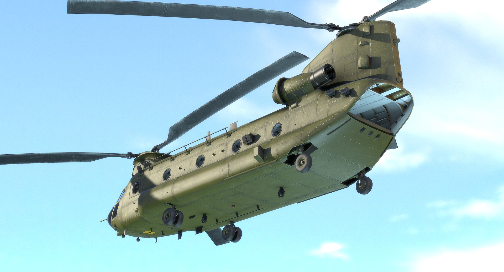 3D low-poly military helicopter ch-47 chinook | 1144900 | TurboSquid