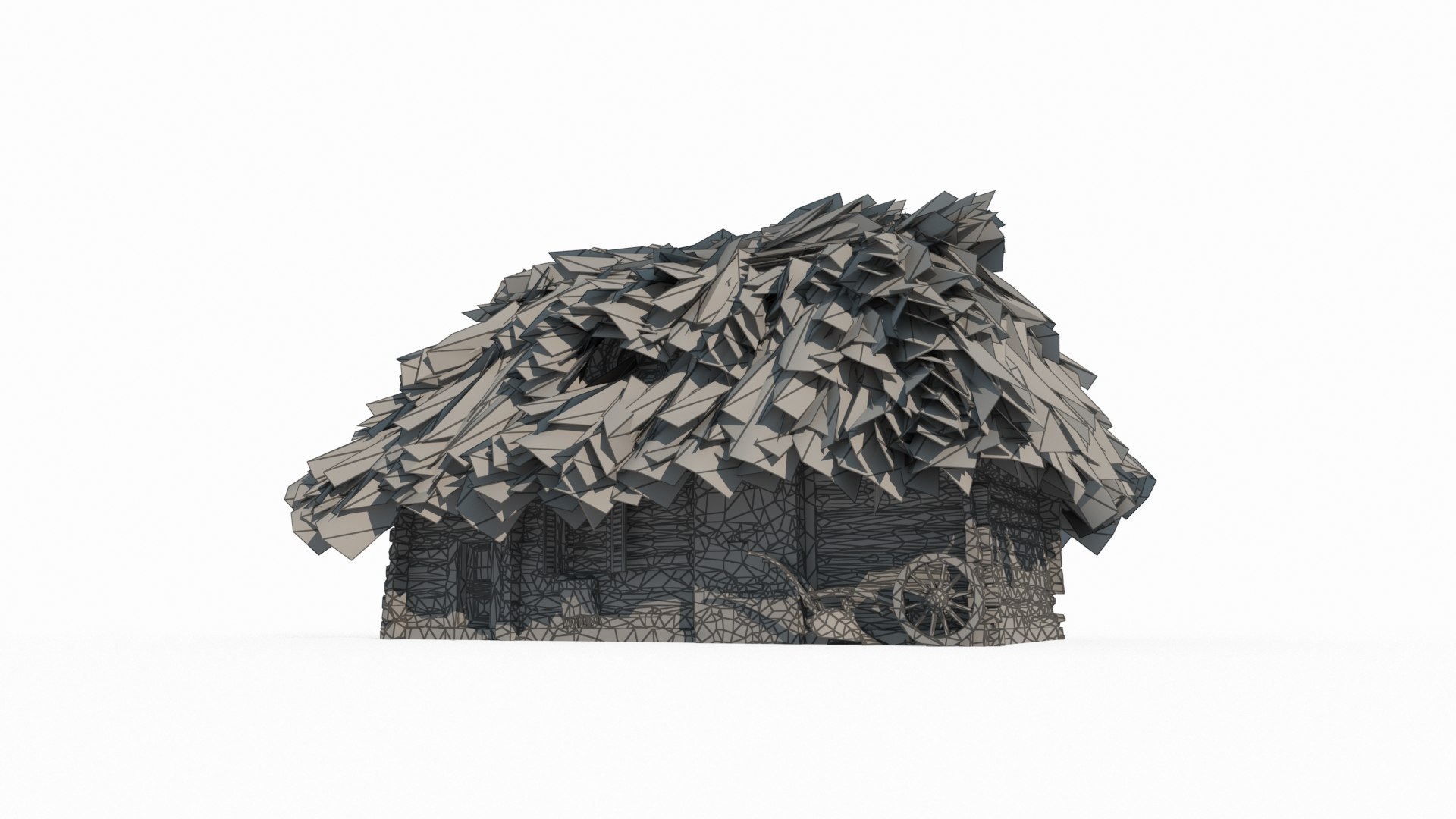Ancient Thatched Cottages In Western Europe 3D Model - TurboSquid 2314613