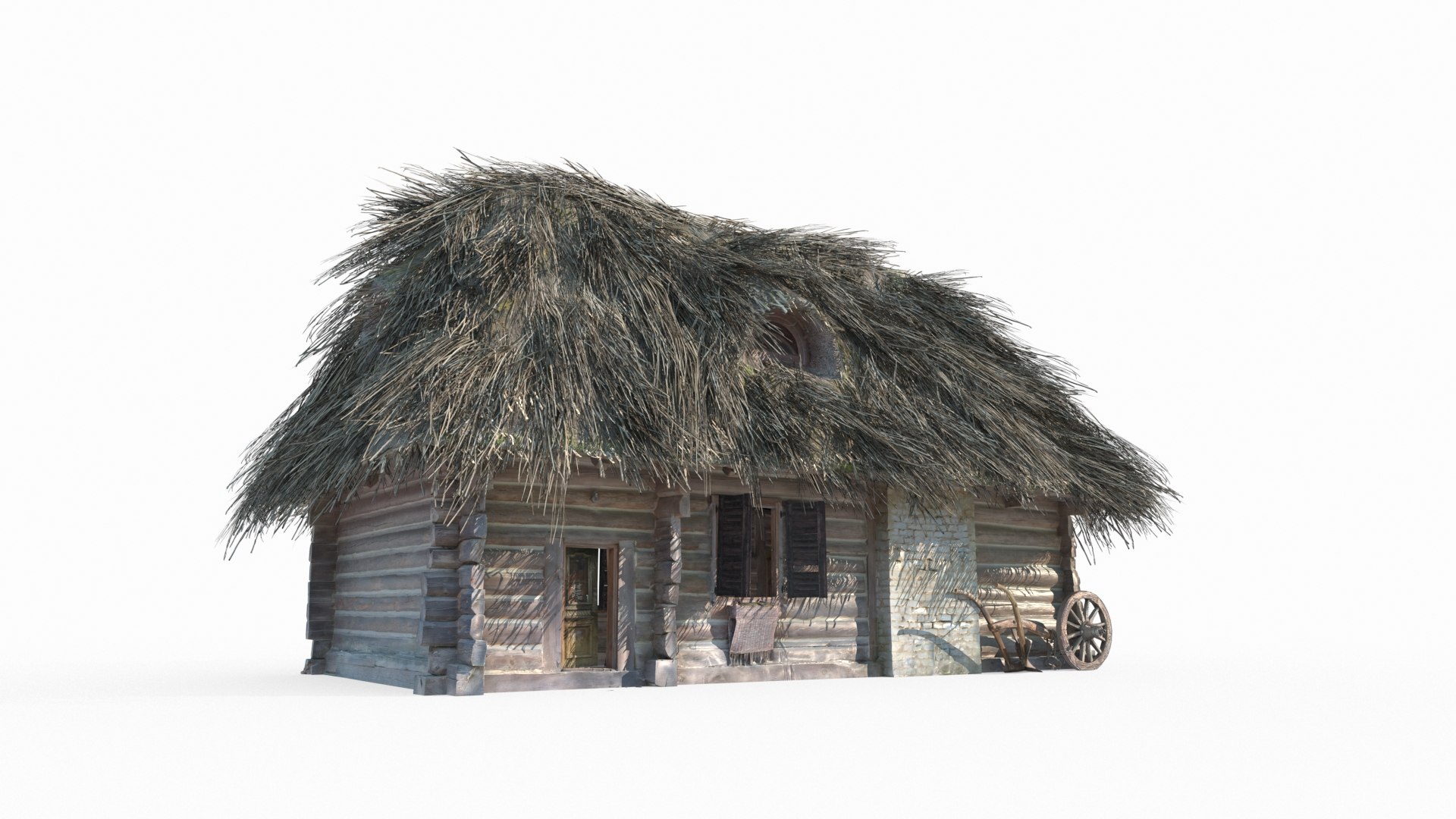 Ancient Thatched Cottages In Western Europe 3D Model - TurboSquid 2314613