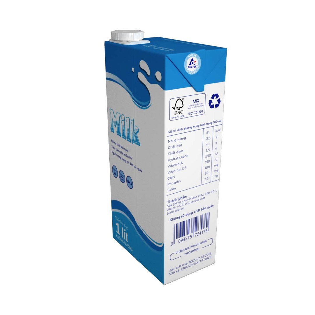 3D Milk Box - TurboSquid 1282644