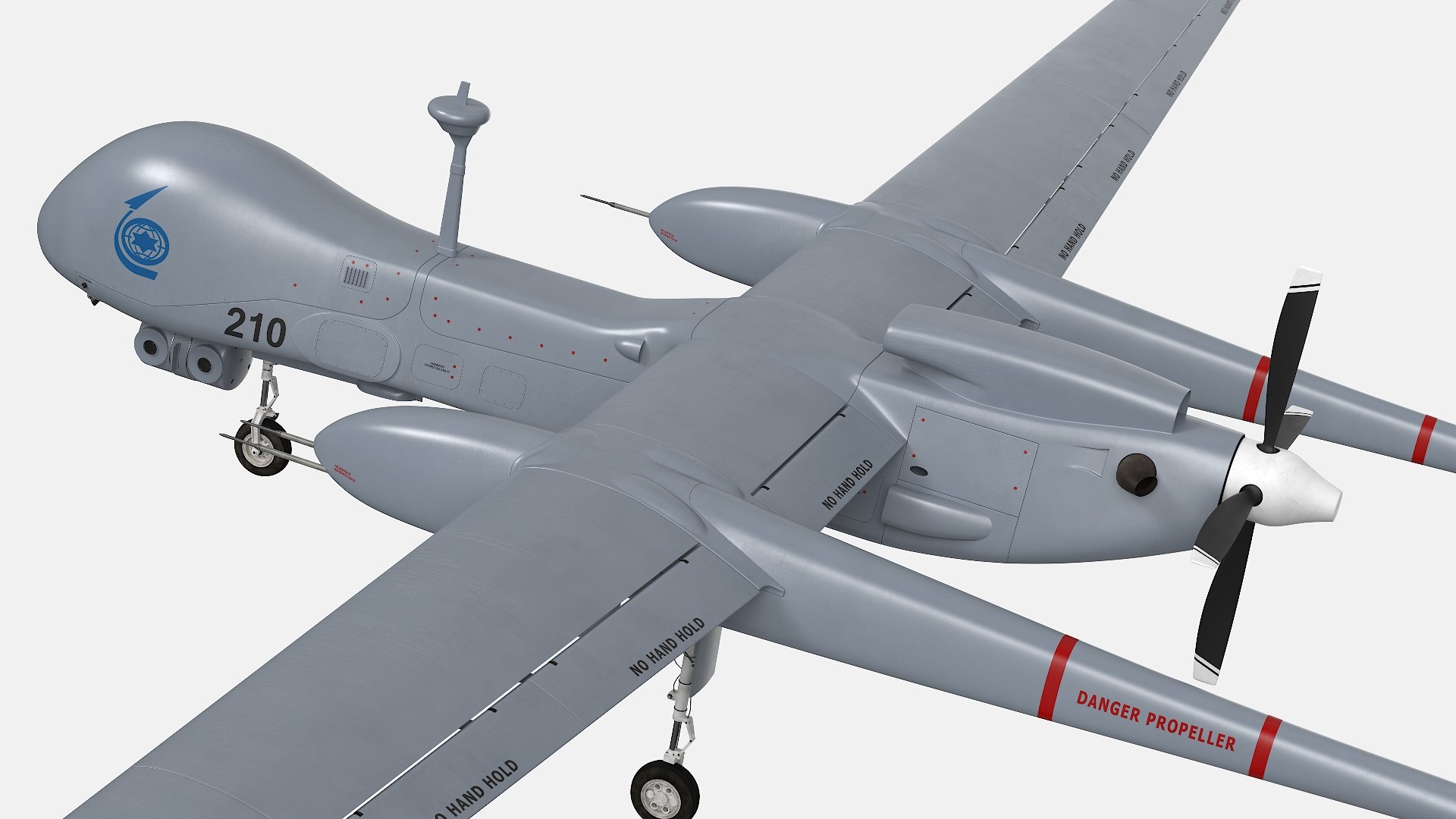 Unmanned Aerial Vehicle Drone IAI Eitan 3D Model - TurboSquid 2381889