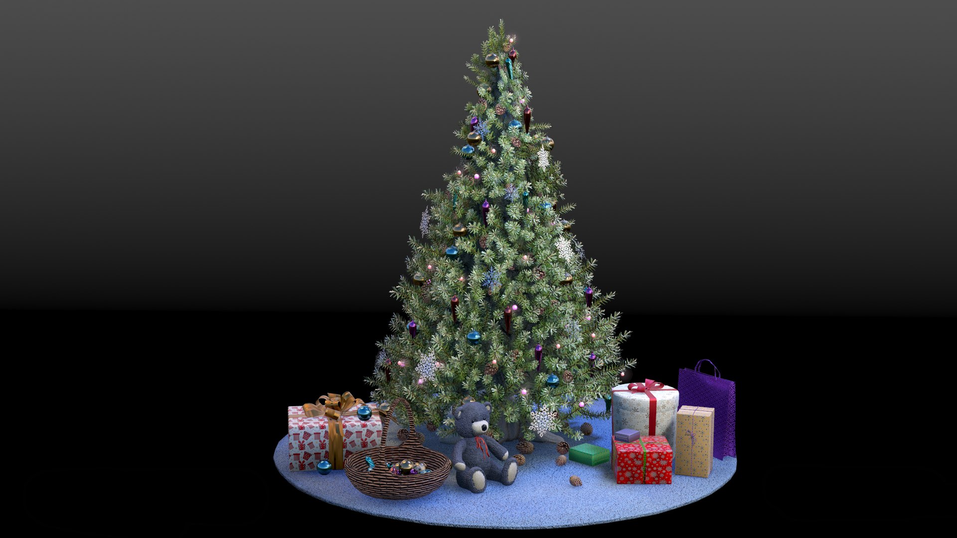 3D Christmas tree model - TurboSquid 1815899