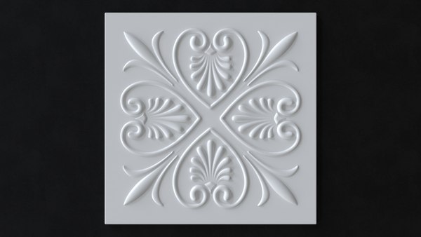 3D ceiling tiles greek style - TurboSquid 1540792