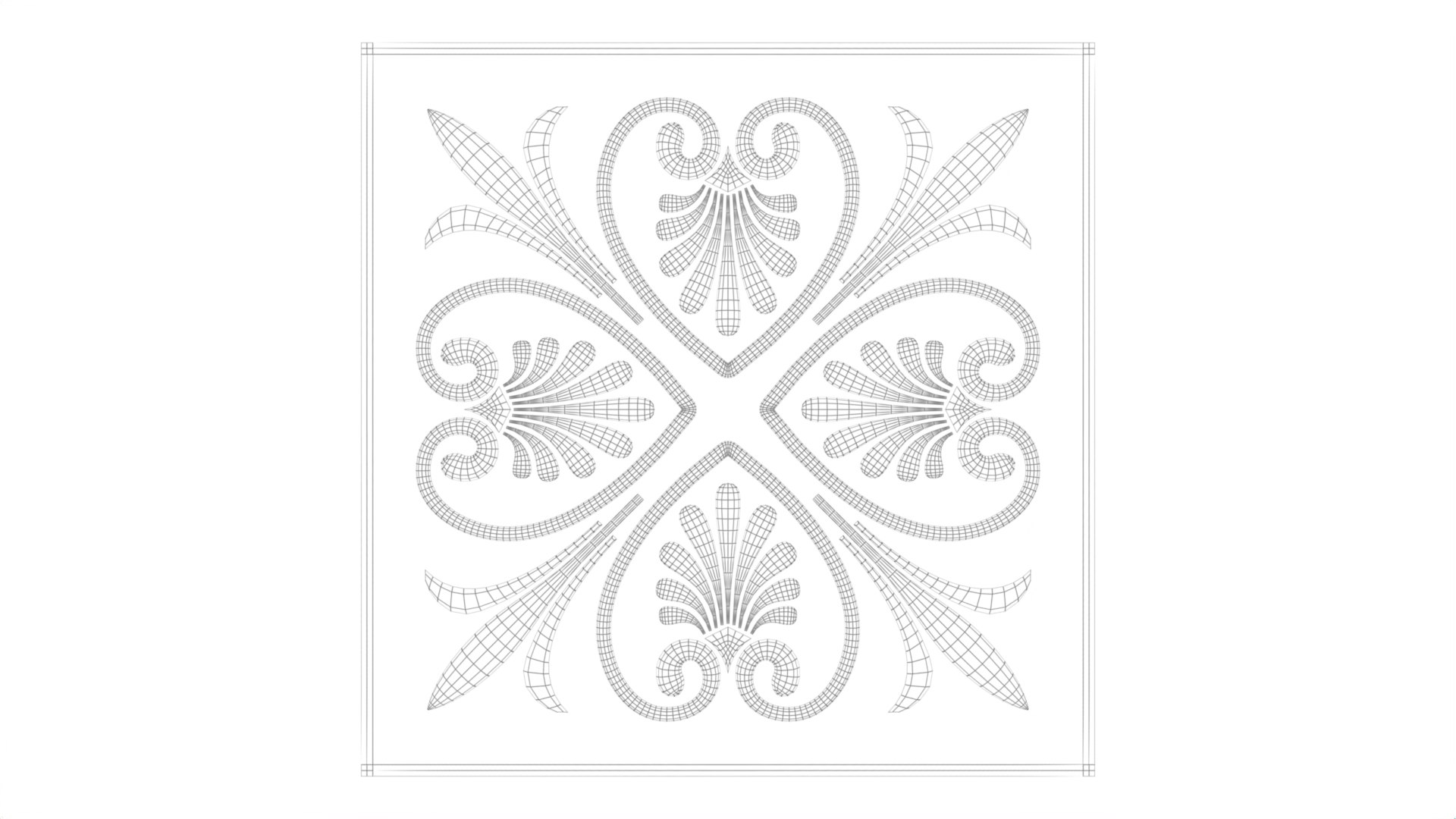 Ceiling Tile Pattern 3D - TurboSquid 1545787