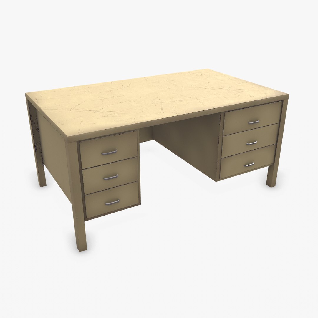 3D Old Metal Table Low-poly PBR Model - TurboSquid 2204913