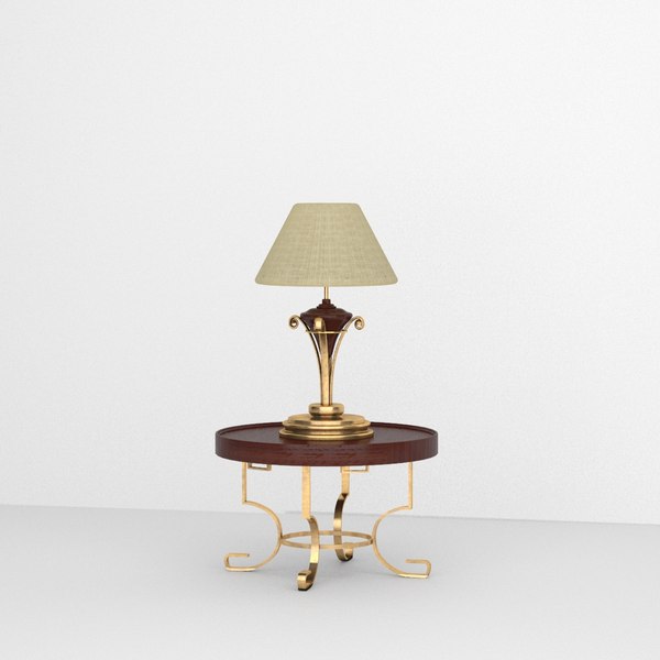 3d lamp table model