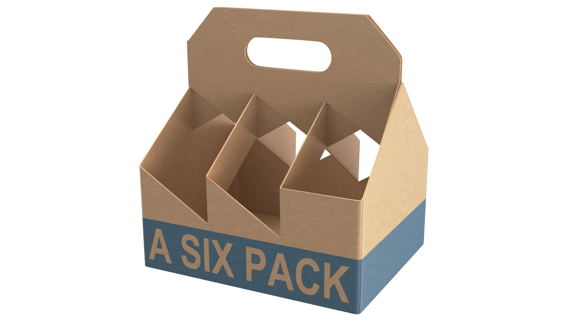 3D Model 6 Pack Water Bottles - TurboSquid 2001798