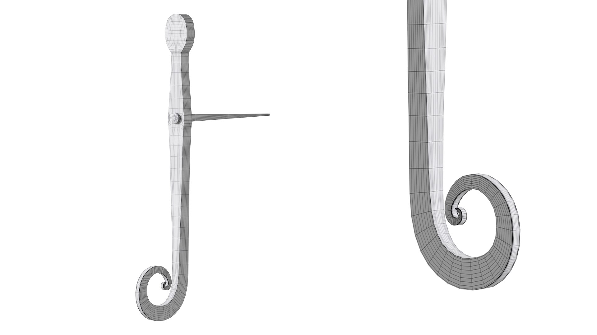 3D Model Black Shutter Dog Holders - TurboSquid 2276696