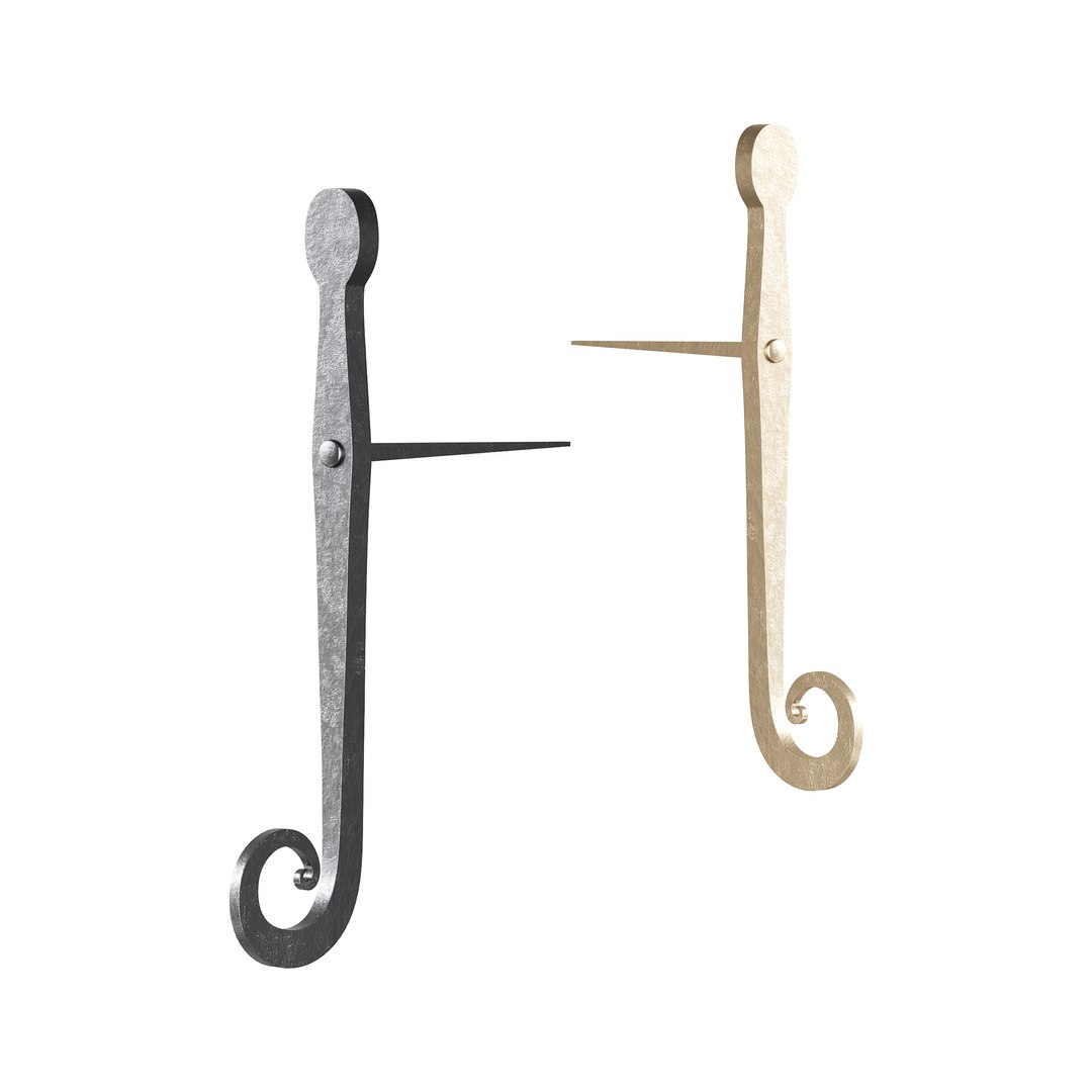 3D Model Black Shutter Dog Holders - TurboSquid 2276696