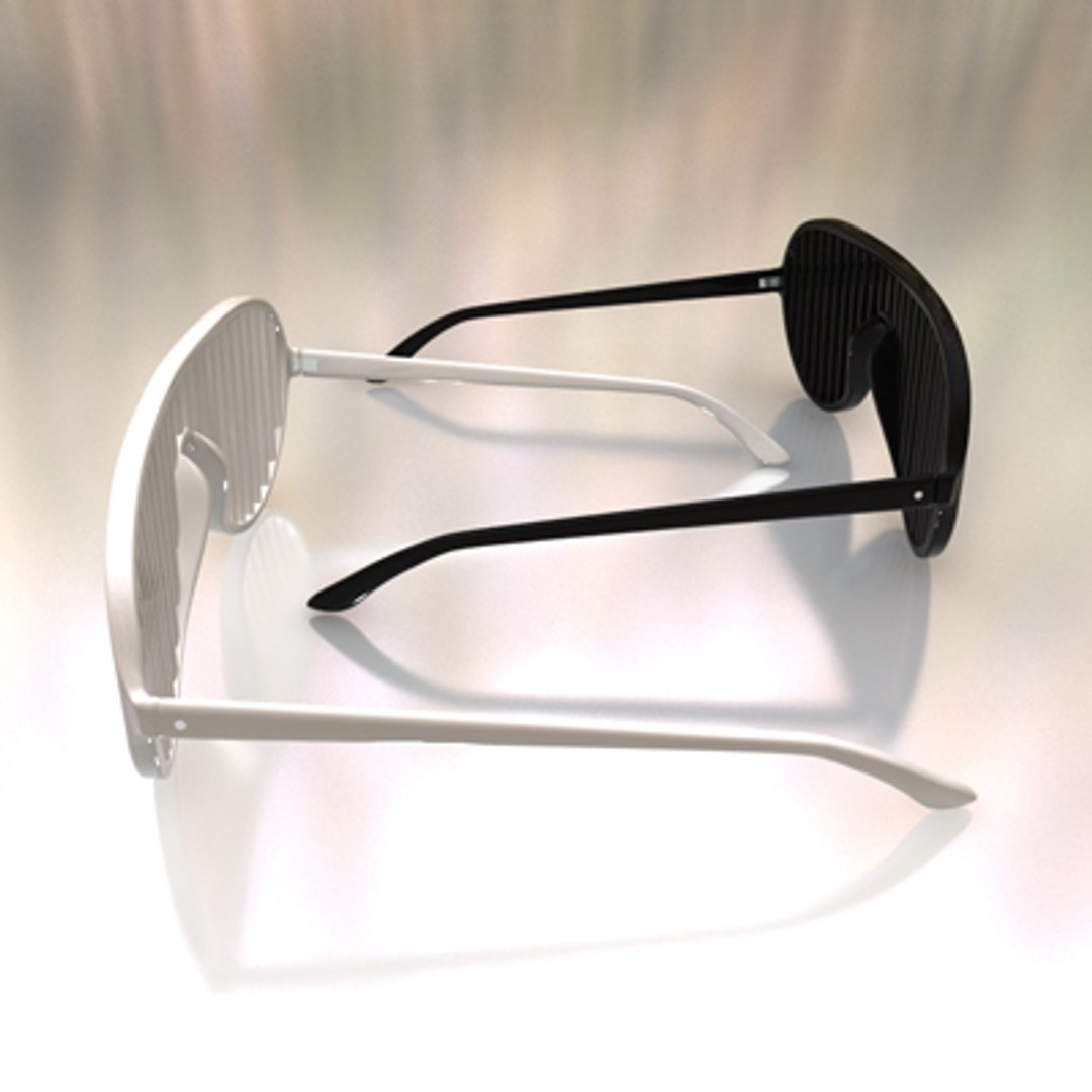 Shutter Shades Sunglasses 3d Model