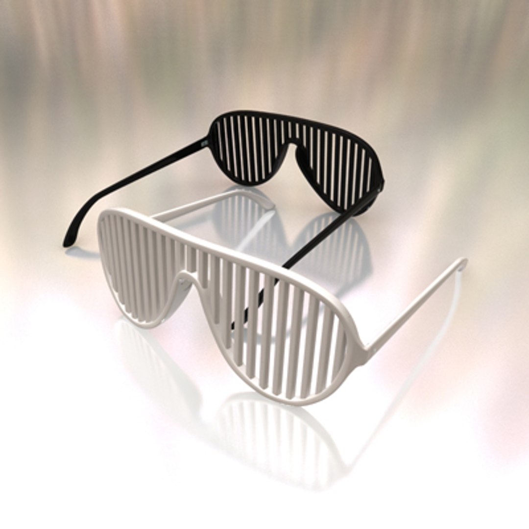 Shutter Shades Sunglasses 3d Model