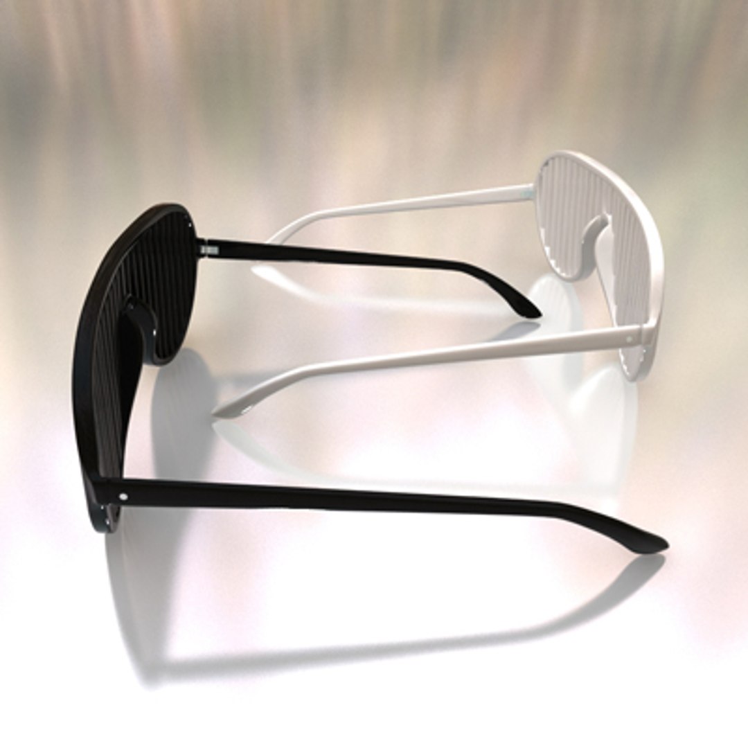 Shutter Shades Sunglasses 3d Model