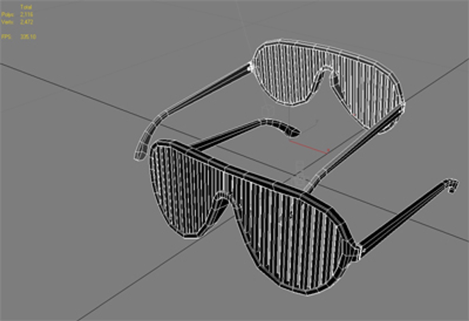 Shutter Shades Sunglasses 3d Model