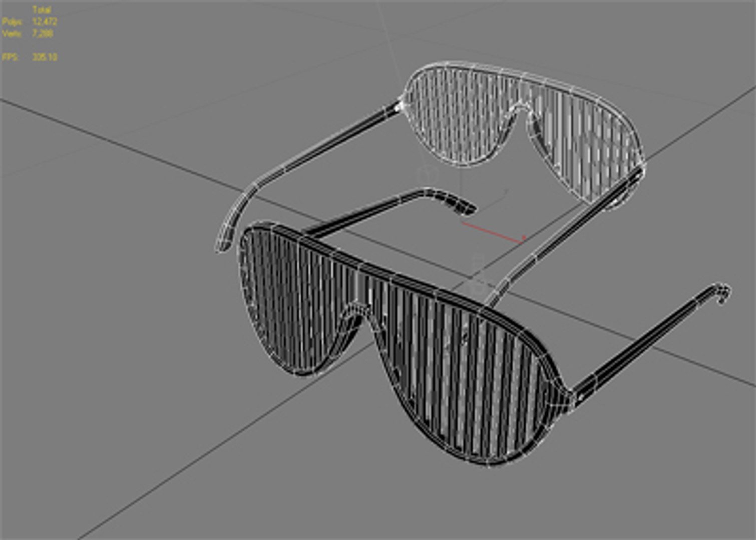 Shutter Shades Sunglasses 3d Model