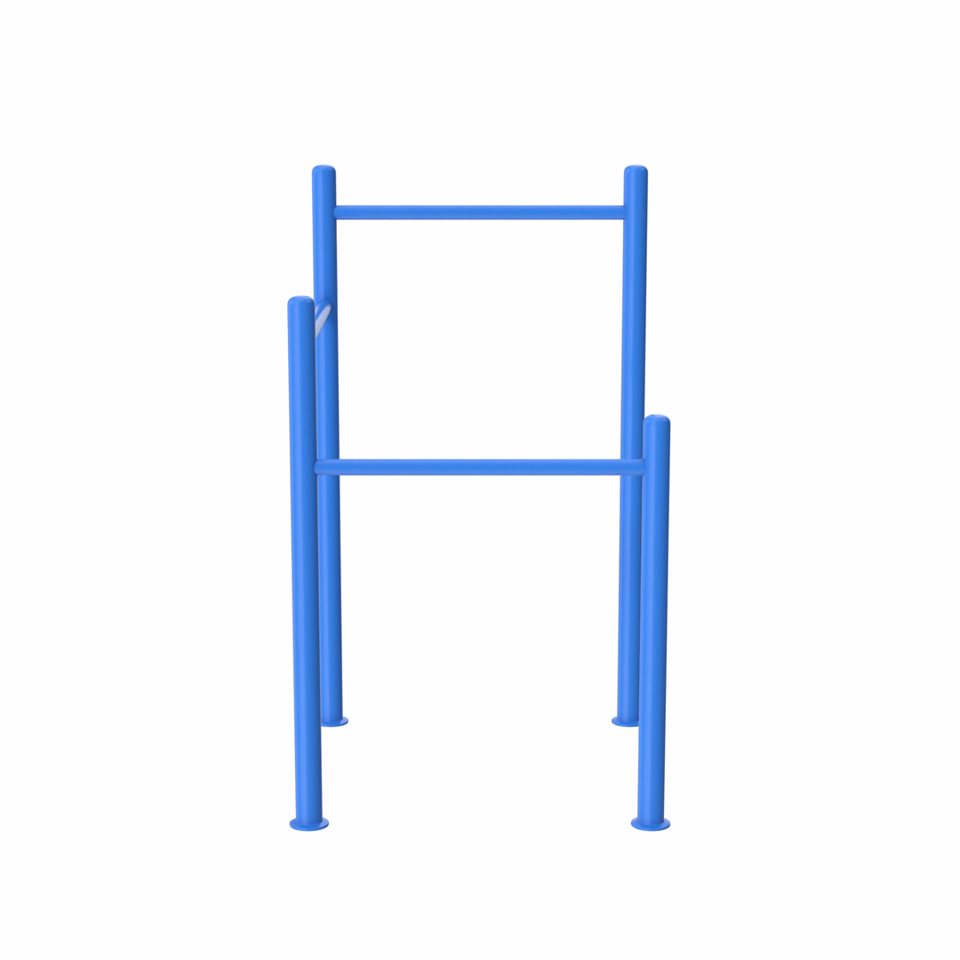 3D Blue Playground Horizontal Bars - TurboSquid 2182286